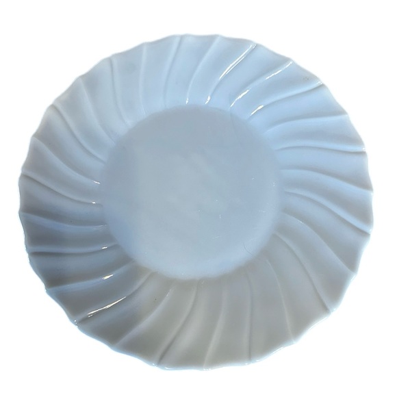 Dining | Vintage Baby Blue Milk Glass Dessert Plate 675 Opaline Opal ...
